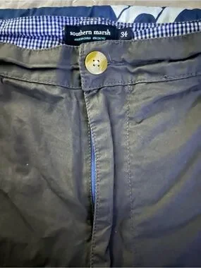 Southern Marsh | Shorts | Southern Marsh Mens Olive Gray Flatfront ...